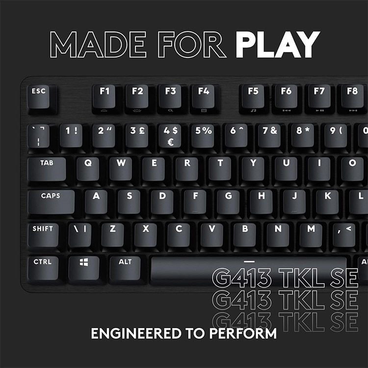خرید کیبورد Logitech G412 TKL SE - سوییچ مکانیکی بساوایی